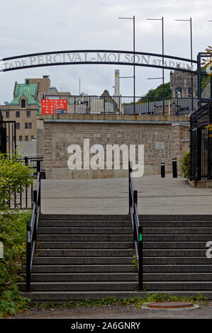 The Percival Molson Memorial Stadium at McGill University in Montreal ...