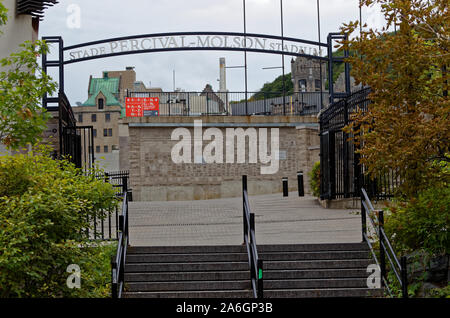The Percival Molson Memorial Stadium at McGill University in Montreal ...
