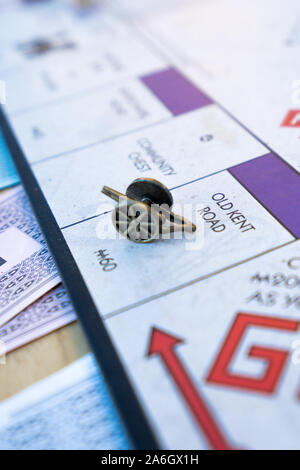 A player lands on the go square while playing a game of Monopoly on the ...