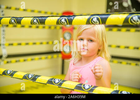little mma girl Stock Photo - Alamy