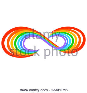 rainbow symbol of infinity Stock Vector Art & Illustration, Vector ...