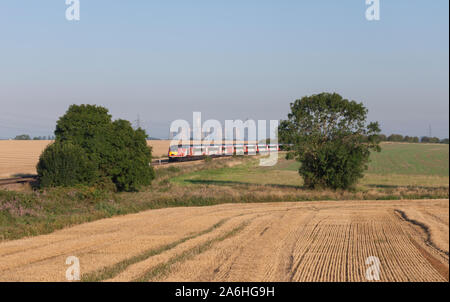 HST 43320 LNER train, London and North Eastern Railway, East Coast Main Line Railway, Grantham ...