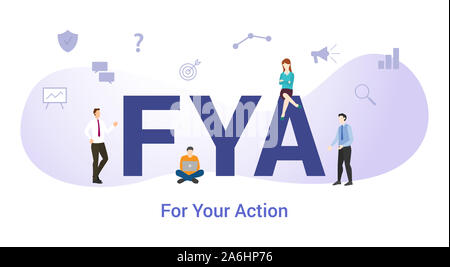 Business Acronym FYA For Your Attention Stock Photo - Alamy