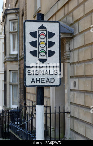 City traffic light old vintage, traffic controller with glowing signals ...