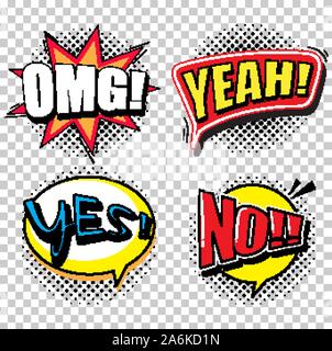 Expression words design for four words illustration Stock Vector Image ...