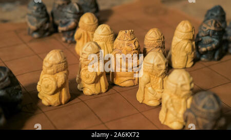 Ancient Germanic and Celtic strategy board gameboard called tafl or ...