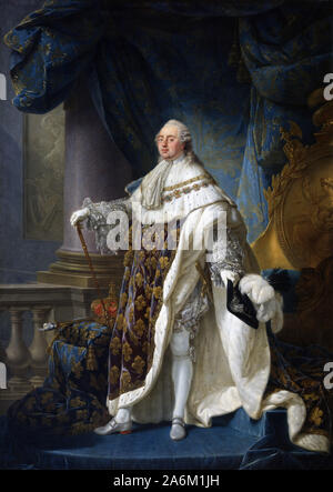 Antoine-François Callet. PORTRAIT OF KING LOUIS XVI IN FULL CORONATION ...