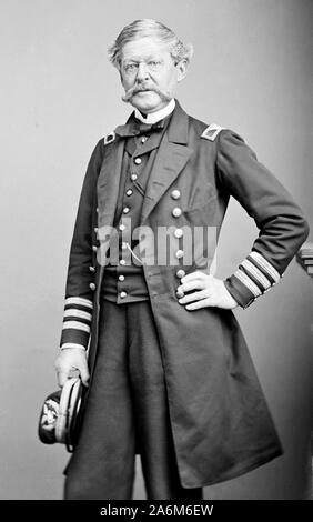 United States Navy Officer in Service Dress Blues Uniform with Stock ...