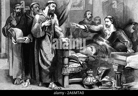 John Wycliffe, 14th century English religious reformer, 1882. Artist ...