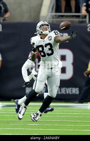 Oakland Raiders tight end Darren Waller (83) celebrates a touchdown by ...
