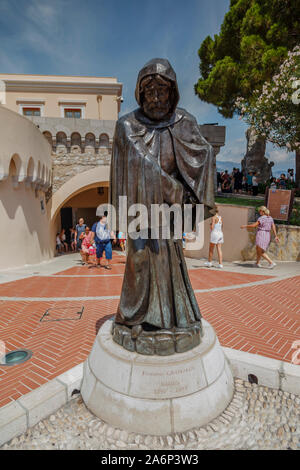 The statue of François Grimaldi in the precincts of the Princes Palace ...