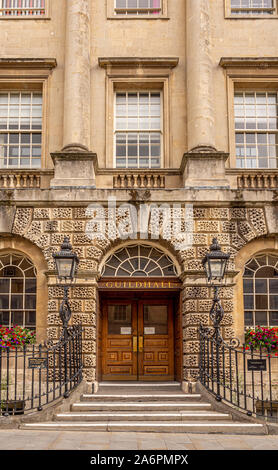 Exterior façade of The Guildhall, a Grade 1 listed building, location ...