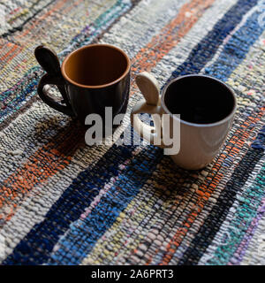 colorful handmade porcelain coffee cups Stock Photo - Alamy