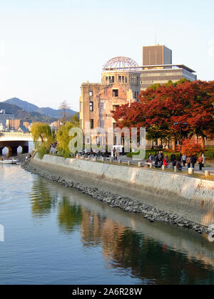 Landscape with scenic view of the Hiroshima Prefectural Sports Center ...