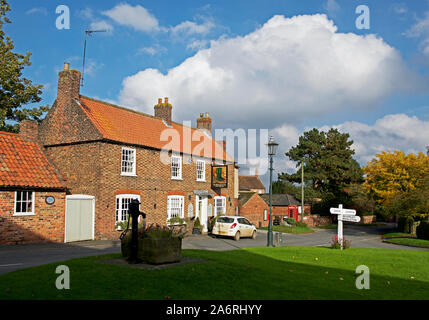 The Wellington Inn, in the village of Lund, East Yorkshire, England UK ...