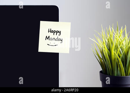 Green sticky note with text START A NEW PRACTICE OF A LANGUAGE on ...