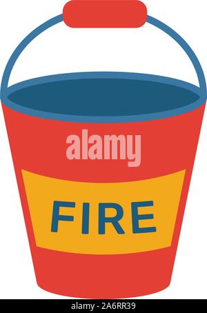 Firefighter putting out a fire illustration Stock Vector Art ...