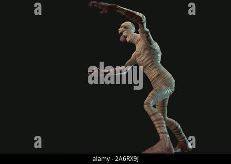 Fantasy character Mummy - 3D render, on green background Stock Photo ...