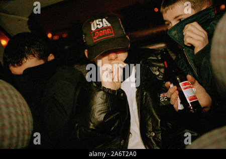 Youths (affiliated with gangs) with alcohol, baseball bats and knives ...