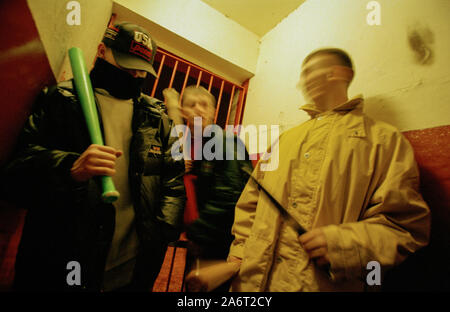 Youths (affiliated with gangs) with alcohol, baseball bats and knives ...