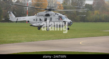 24 October 2019, Bavaria, Donauwörth: An NH90 "Sea Lion" helicopter ...