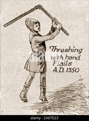 British farming & Horticulture tools through the ages - Medieval Harrow ...