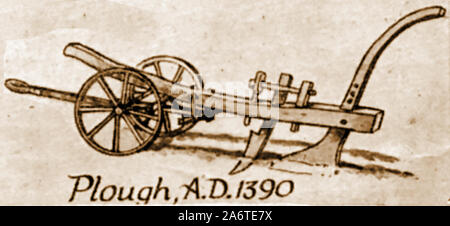 British farming & Horticulture tools through the ages - Medieval Harrow ...