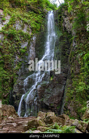 Germany, Beautiful burgbachwasserfall a natural waterfall of river ...
