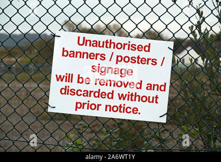 Warning signs, posters Stock Photo - Alamy