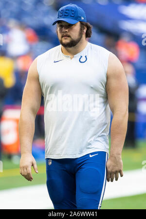 Indianapolis Colts guard Quenton Nelson (56) moves to block during the ...