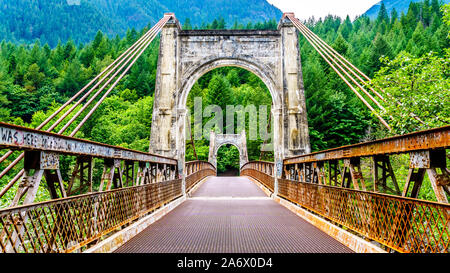 Historic Alexandra Bridge in Spuzzum, British Columbia, Canada Stock ...