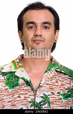 Face of Persian tourist man ready for vacation Stock Photo - Alamy