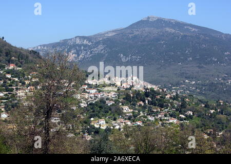 A panorama of the Loup Valley on the Riviera, Provence, France Stock ...