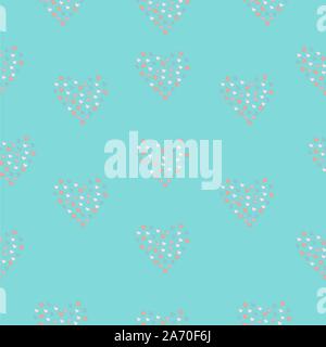 Heart shaped brush stroke seamless pattern background for fashion ...