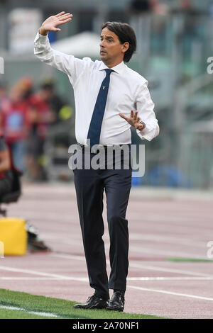 Simone Inzaghi Lazio coach Roma 26-01-2020 Stadio Olimpico Football ...
