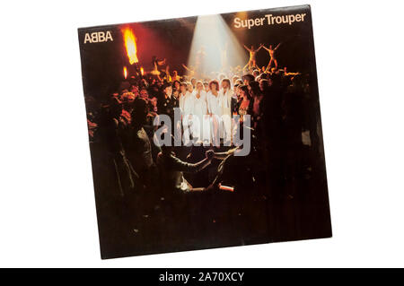 LP cover of the album Super Trouper by ABBA, which was released in 1980 ...