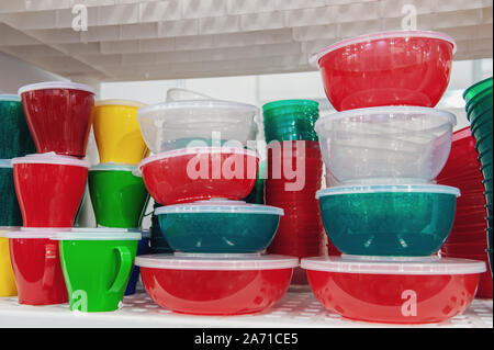 The products of plastic ware, subjects of care of plants on display in ...