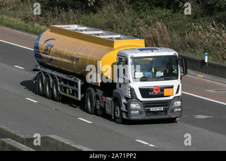 Jet fuel tanker trailer and lorry Stock Photo - Alamy