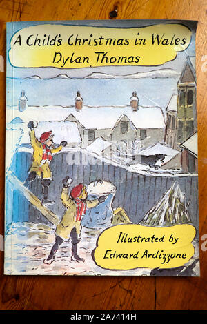 Front cover of A Child's Christmas in Wales book by Welsh author Dylan ...