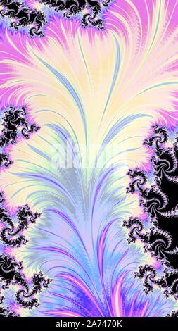 Artfully 3D rendering fractal, fanciful abstract illustration and ...