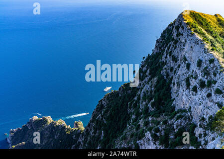 panorama of Capri island from Monte Solaro, in Anacapri, june 10, 2015 ...