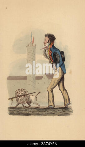A French dandy, 19th century. From Paris Herself Again, published, 1882 ...
