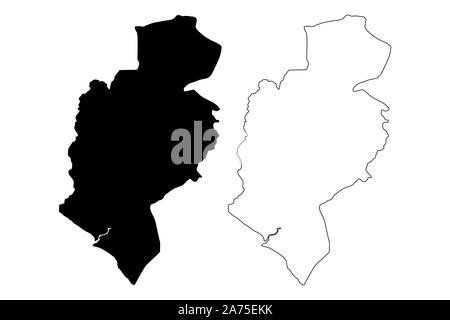 Rivercess County (Counties of Liberia, Republic of Liberia) map vector ...