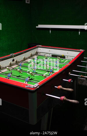 Table soccer (futbolín) on a spanish bar Stock Photo - Alamy