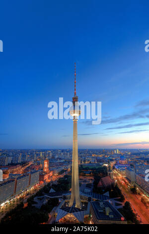 Berlin - Alexanderplatz - TV Tower Stock Photo - Alamy