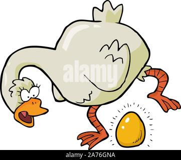 'The Goose That Laid the Golden Eggs' fable by Aesop (circa 600BC Stock ...
