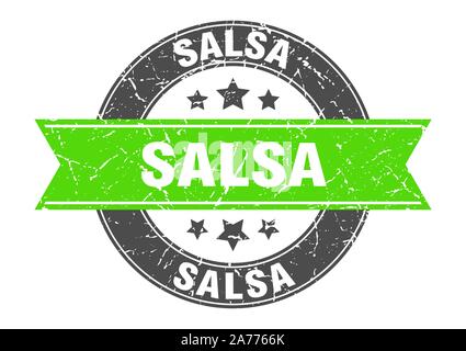 salsa ribbon. salsa round green sign. salsa Stock Vector Image & Art ...