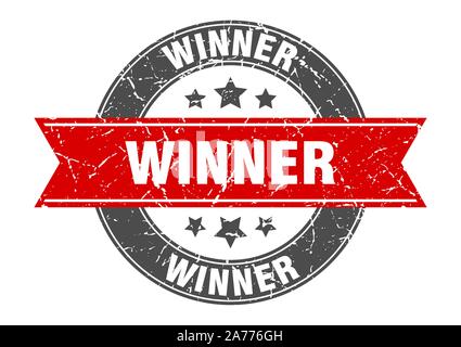 winner grunge stamp with red band. winner Stock Vector Image & Art - Alamy