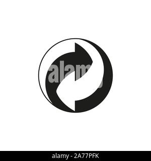 Green Dot symbol. Vector illustration, flat design Stock Vector Image ...