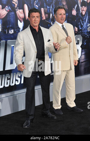 Frank Stallone and his brother actor Sylvester Stallone at the launch ...
